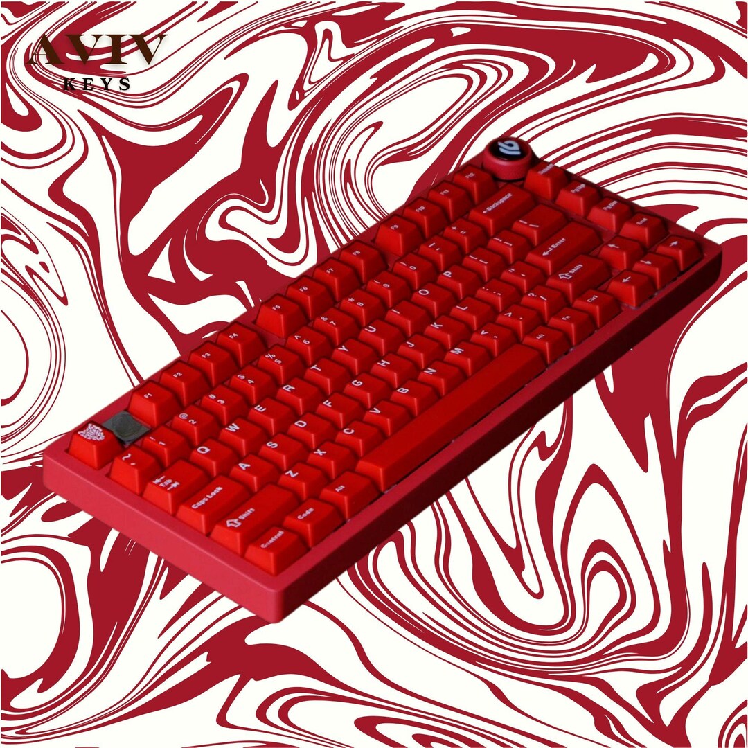 Red Keycap Set - Double-shot ABS, Cherry Profile for Gateron and Cherry ...