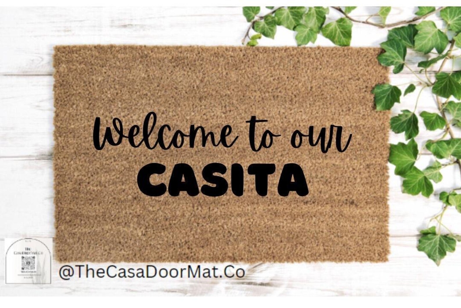 Welcome to Our Casita, Custom Door Mat. Fun Door Mat in Spanish ...