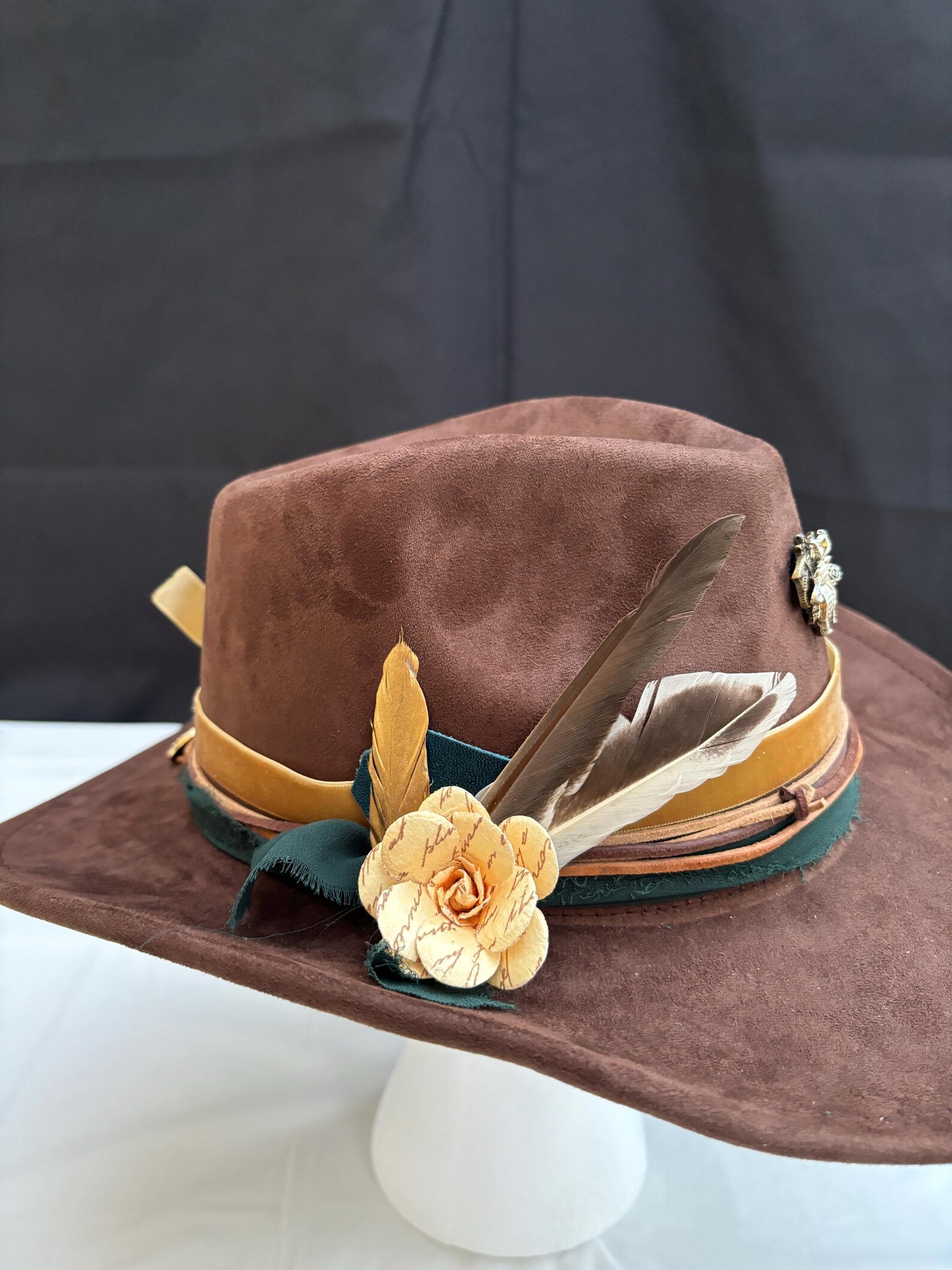 Custom Vintage Aesthetic Western Cowboy Hat dark Brown - Etsy