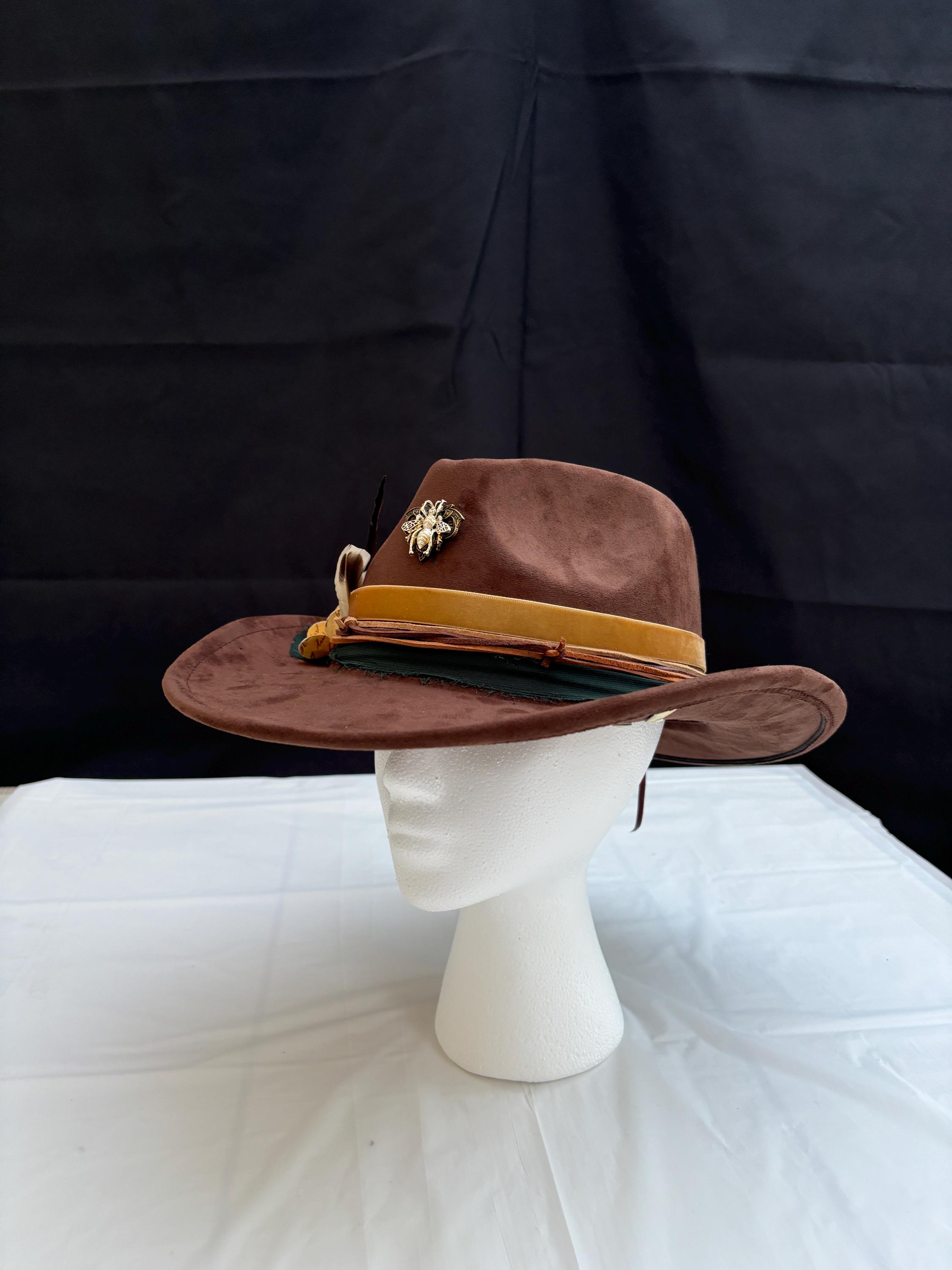 Custom Vintage Aesthetic Western Cowboy Hat dark Brown - Etsy