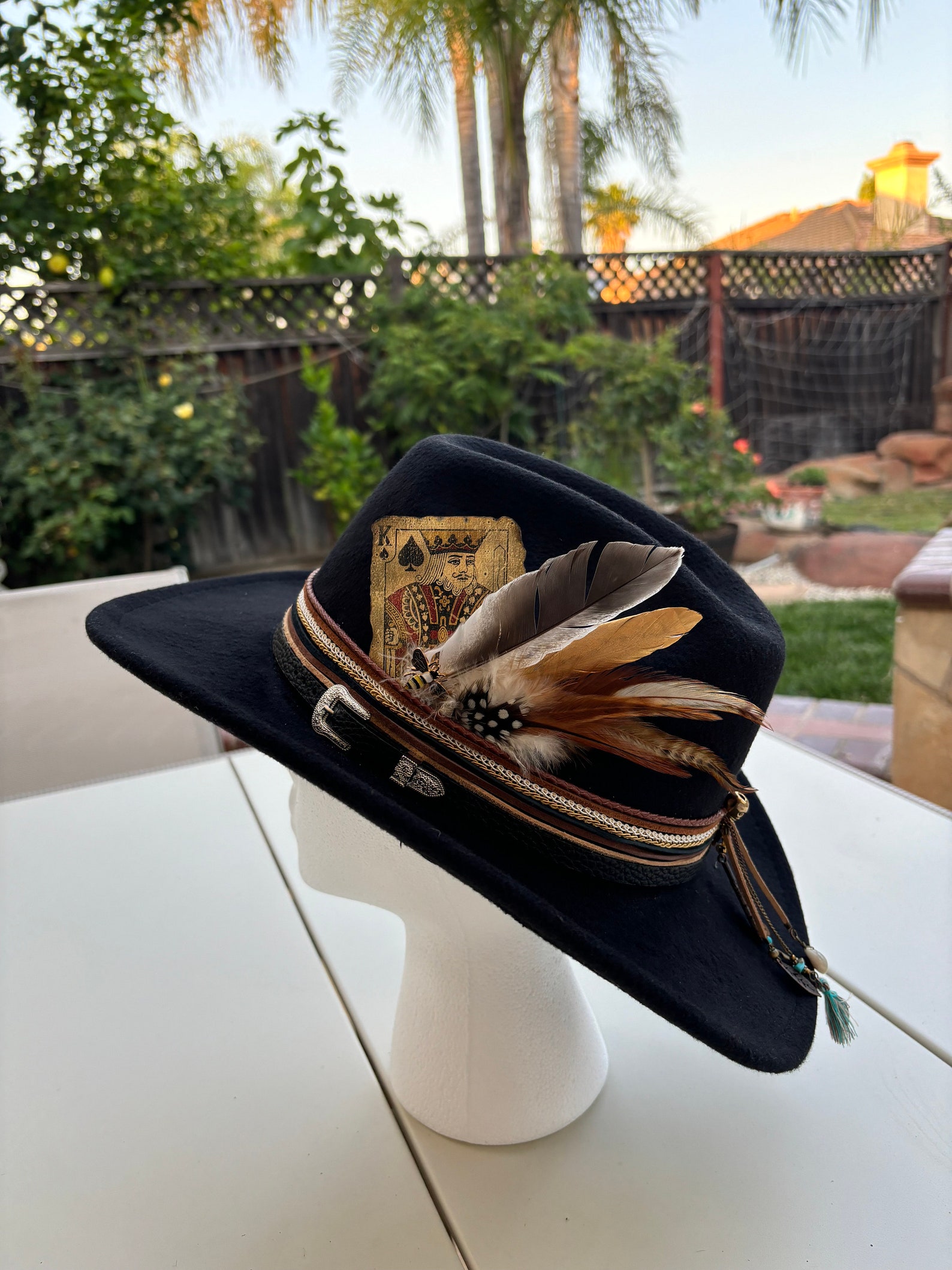 Custom Vintage Aesthetic Western Cowboy Hat -black - Etsy