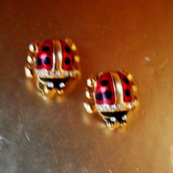 1980 vintage , cute lady- bug , miniature , dome cl… - Gem