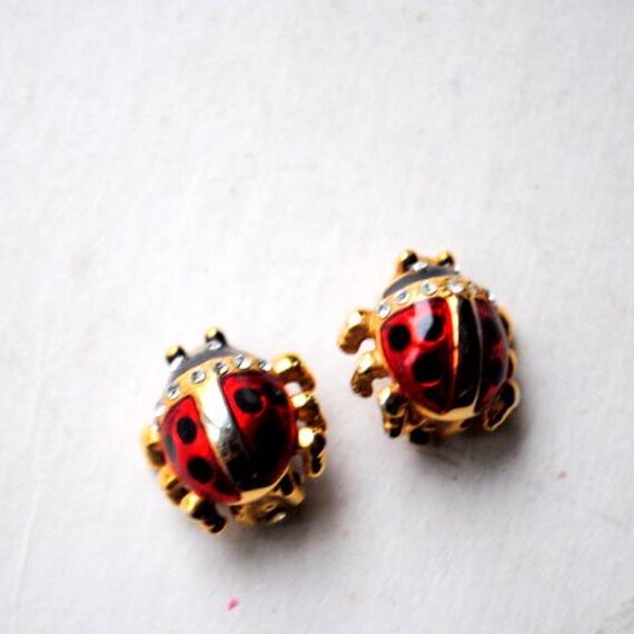 1980 vintage , cute lady- bug , miniature , dome cl… - Gem