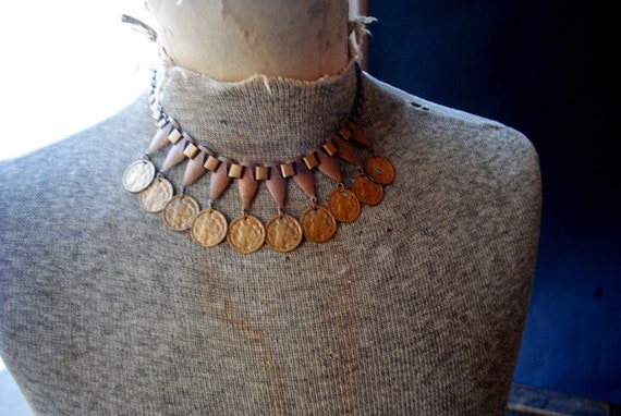 Victorian tribal vintage 1875 , bronze collar , ch… - Gem