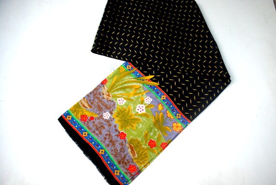 1990 vintage, luxurious , silk , long, double scarf … - Gem