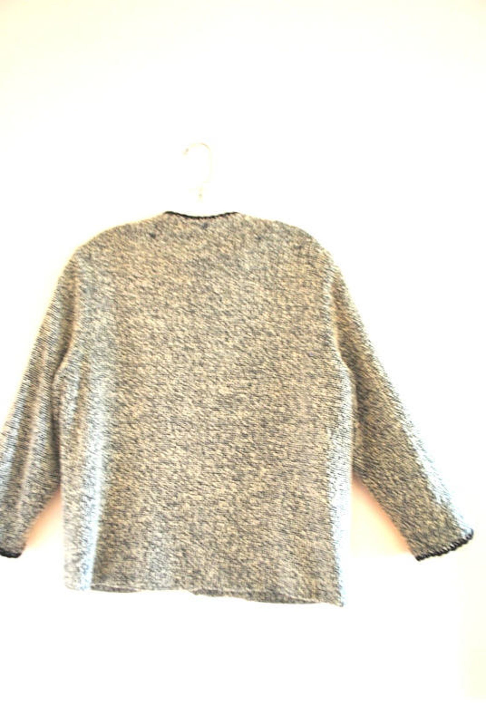 Jackie O Vintage 60s Gray Boucle Jacket With a Black Cord - Etsy