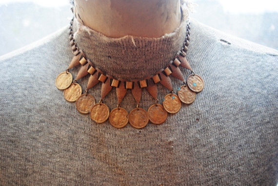 Victorian tribal vintage 1875 , bronze collar , ch… - Gem