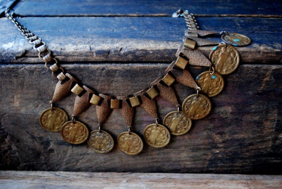 Victorian tribal vintage 1875 , bronze collar , ch… - Gem