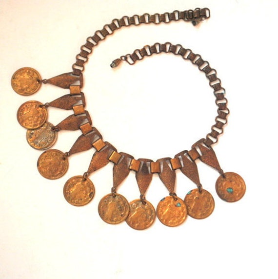 Victorian tribal vintage 1875 , bronze collar , ch… - Gem