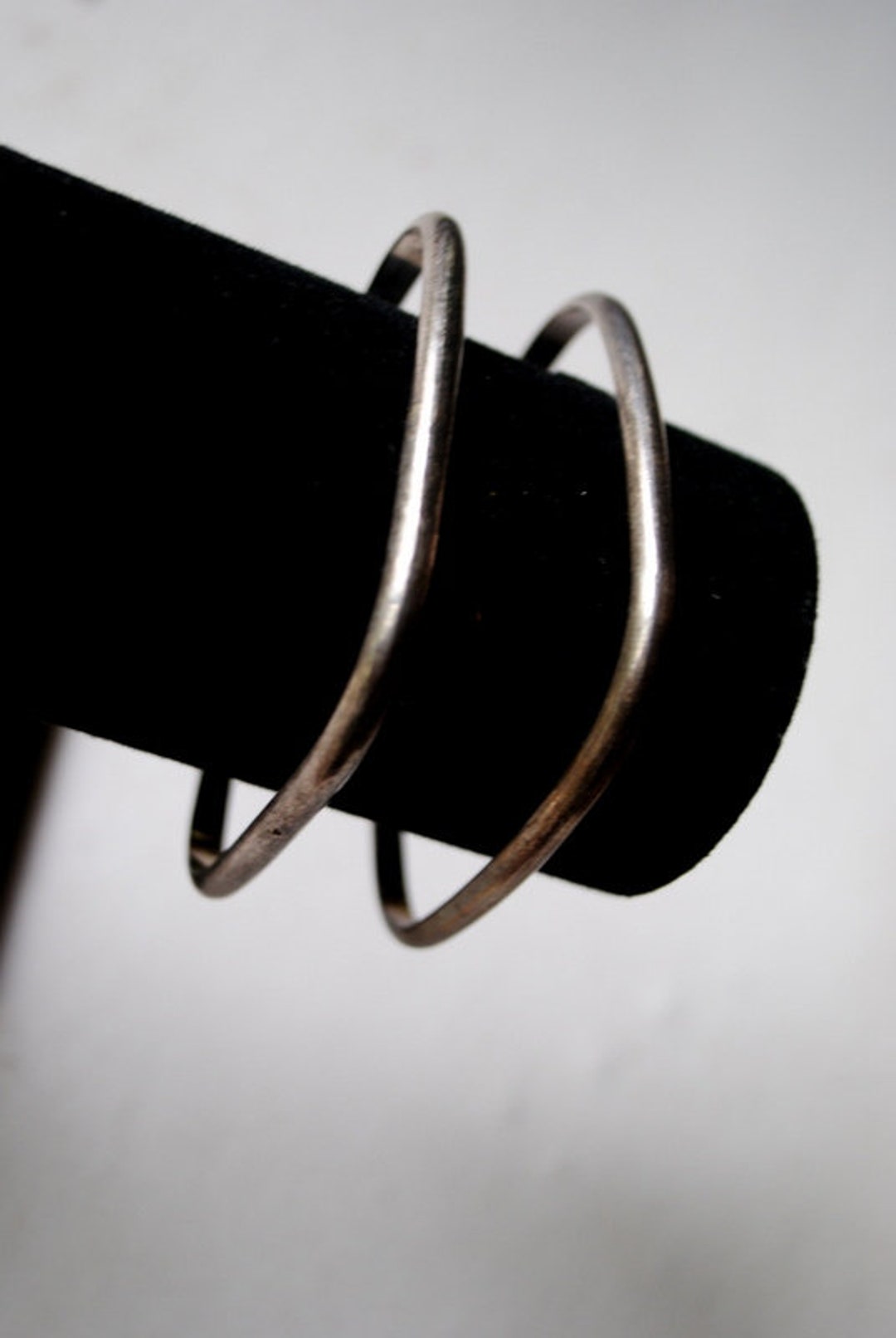 Minimalist Vintage 1970, Sterling Silver 925 Duo , Rounded Square ...