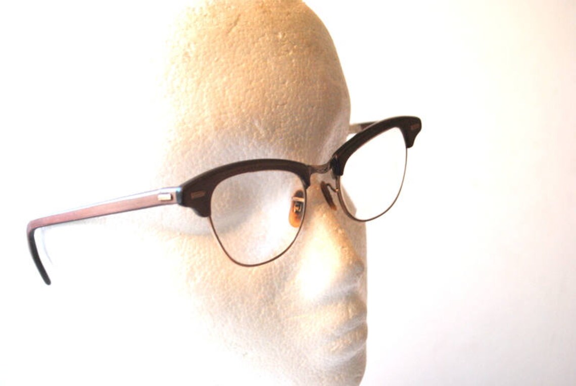 Mod Vintage 60s, Sharp Cat Eye , Optical Glasses With 1/10 12k Gf Frame ...