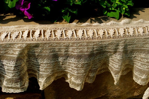 1890 vintage , antique white cotton , combine doubl… - Gem