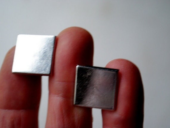 1960 vintage , mod style, sterling silver, square sh… - Gem