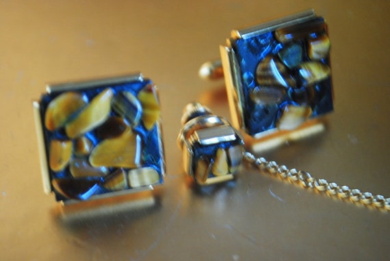1960 vintage , mod style , gold tone metal set of t… - Gem