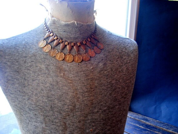 Victorian tribal vintage 1875 , bronze collar , ch… - Gem