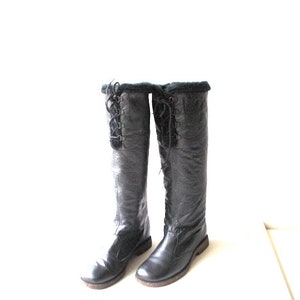 Classy Vintage 70s Black Buttery Soft Man Made Materials - Etsy