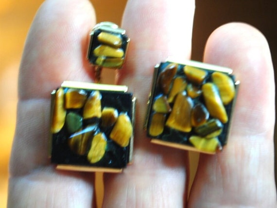 1960 vintage , mod style , gold tone metal set of t… - Gem