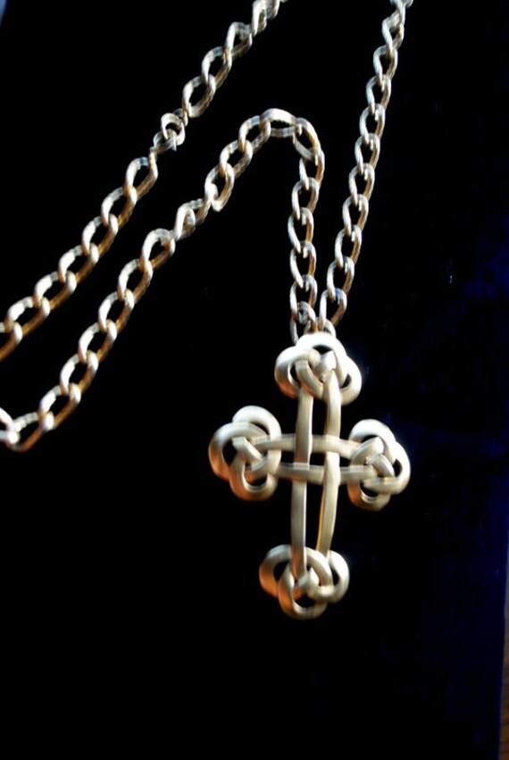 1970 vintage gold tone metal, statement chunky nec… - Gem