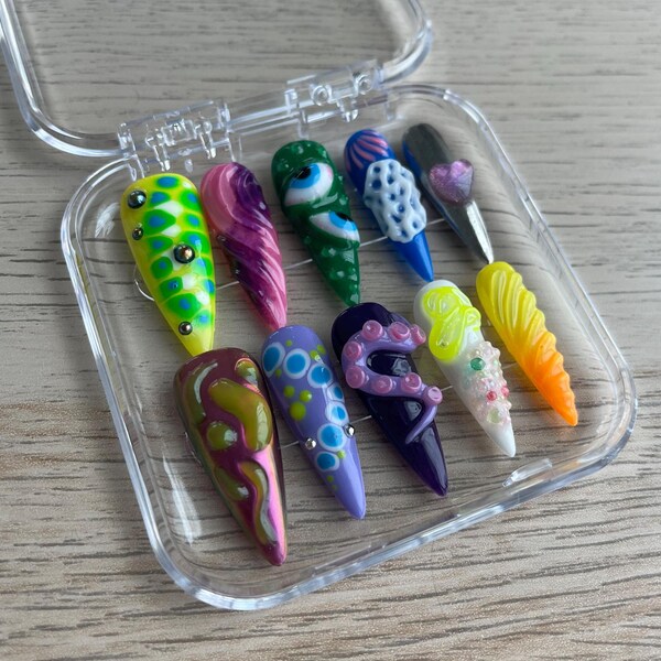 Octopus Nails - Etsy