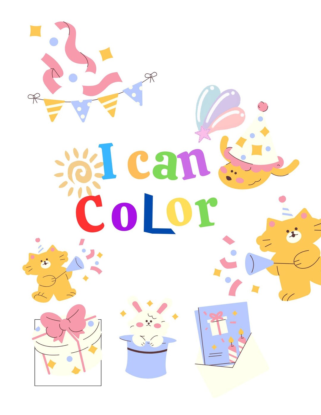 Shapes, Colors, Numbers: Let's Learn and Color Kids Coloring Book, 27 ...