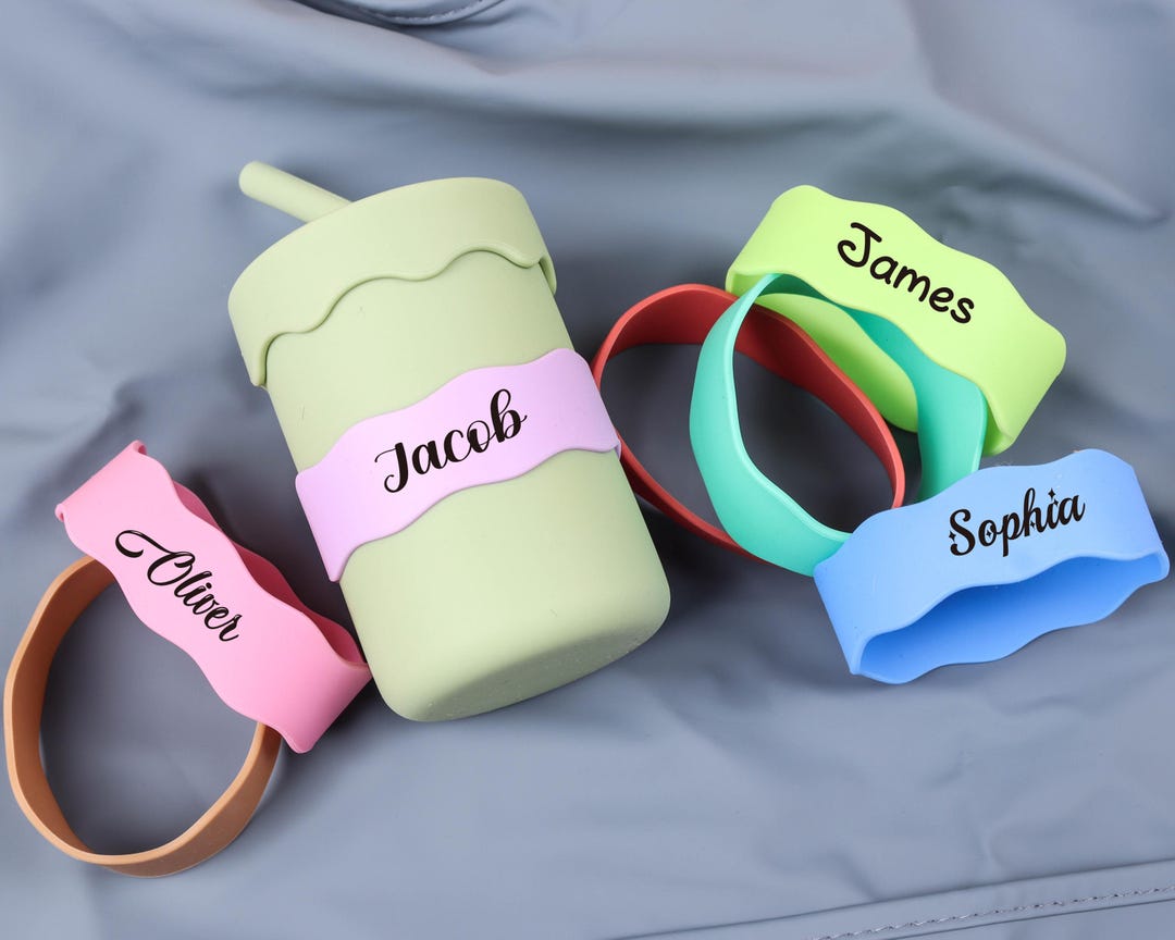 Personalized Bottle Label, Engraved Silicone Label, Water Bottle Label ...