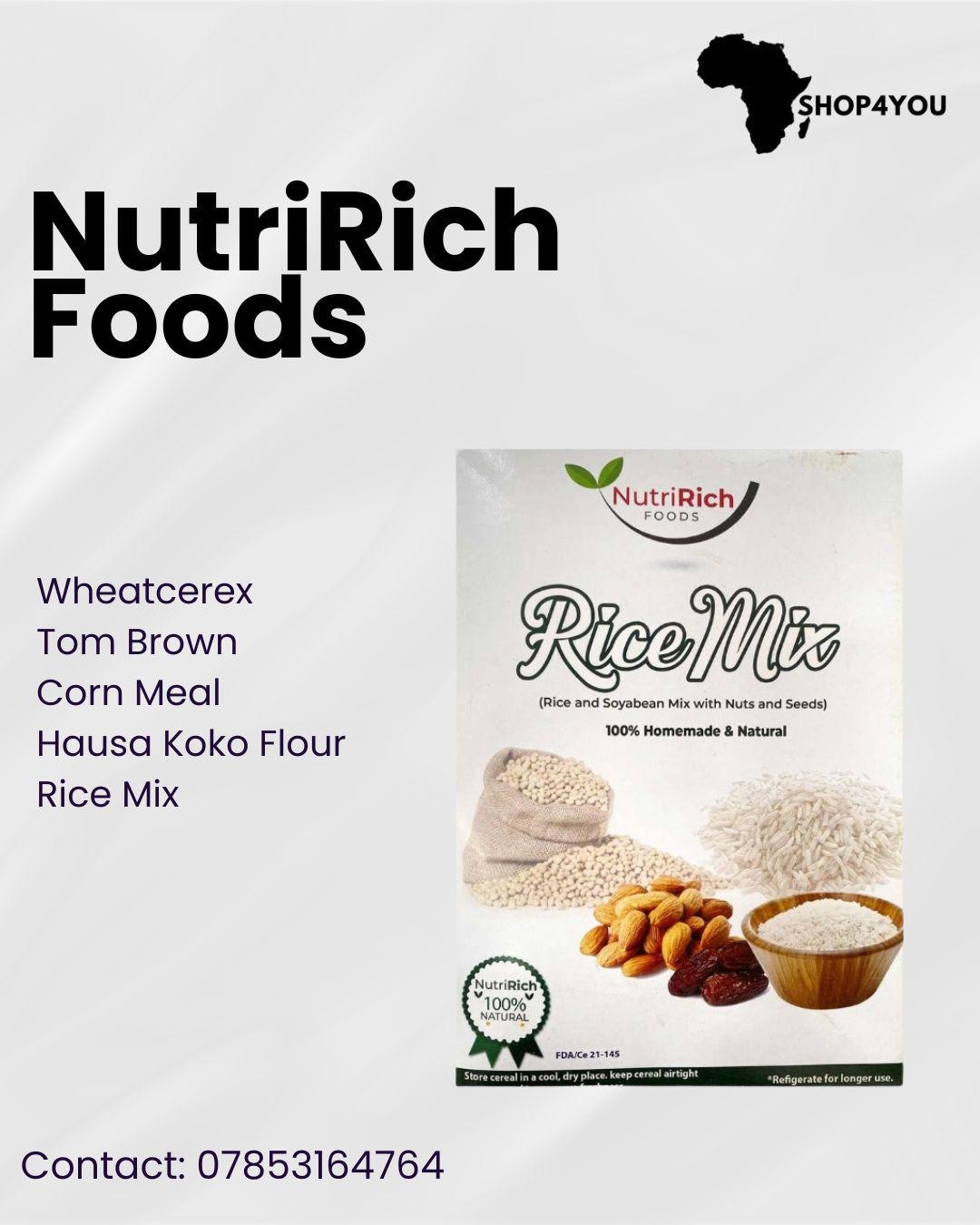 Nutri Rich Foods Ghana | Hausa Koko + Tom Brown + Multigrain Millet ...