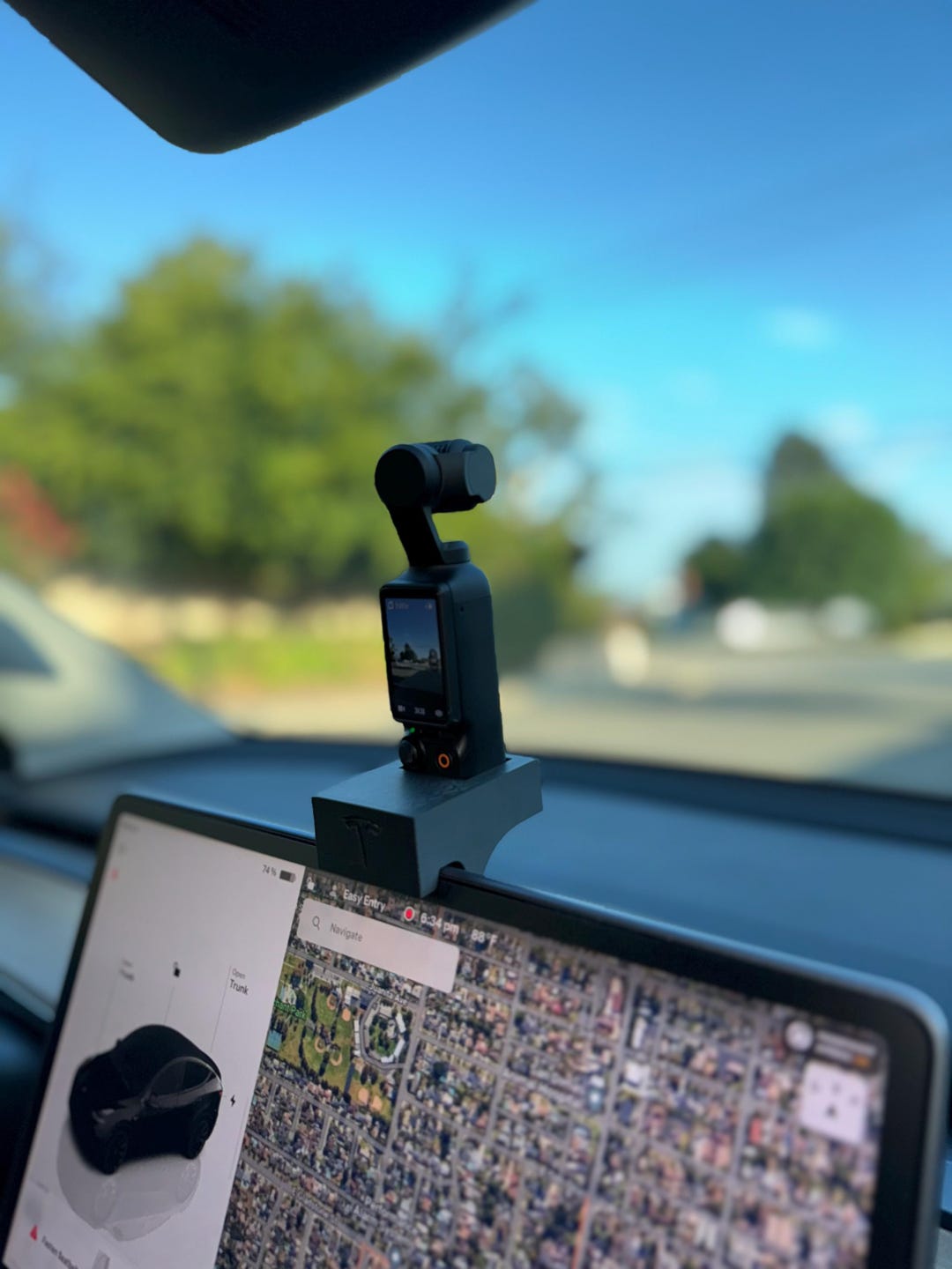 DJI Osmo Pocket 3 Car Mount for Tesla Model 3 & Y Screen | Non-slip 3D ...