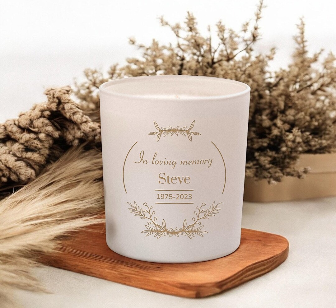 In Loving Memory Candle, Sympathy Gift, Memorial Gift for Loss ...