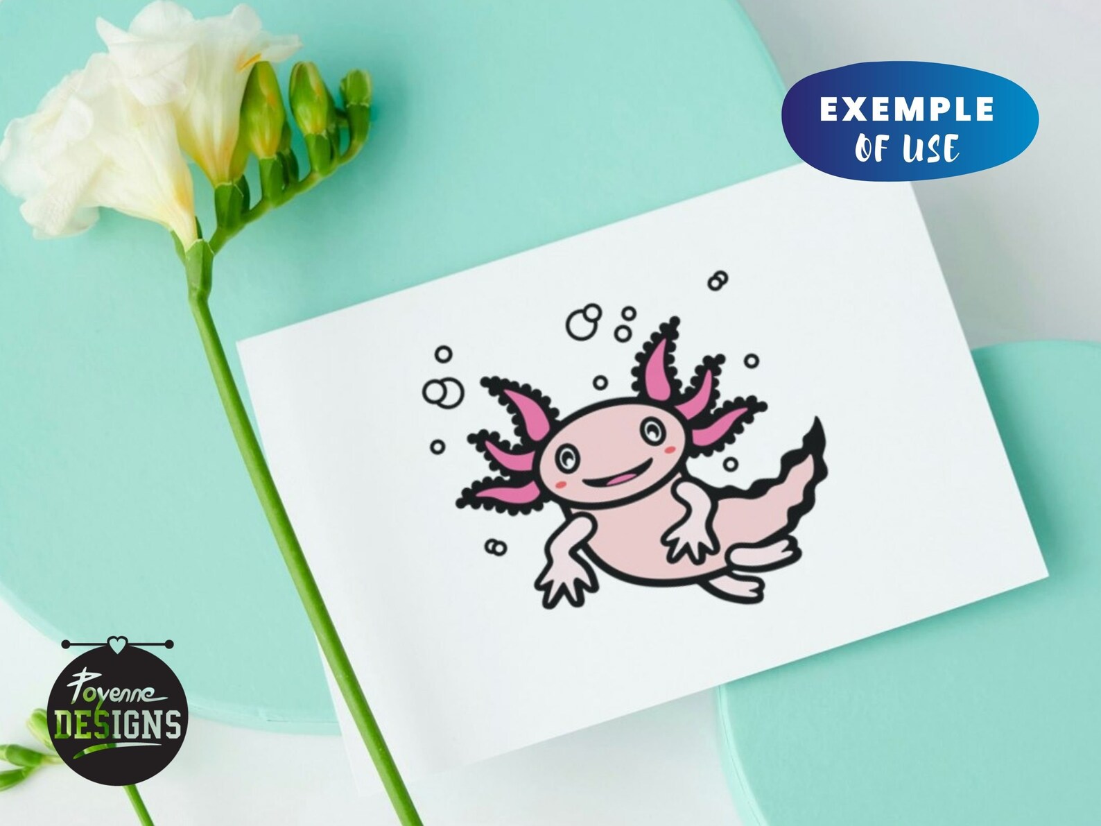 Axolotl SVG and Cricut Cut Files, for Shirt and Craft Project - Etsy