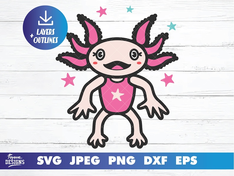 Axolotl SVG | Cricut Svg | Svg Cut Files | Axolotl Shirt | Baby Axolotl ...