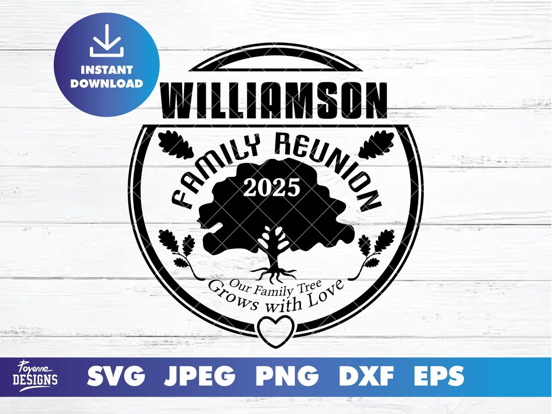 Family Reunion SVG With Family Tree, Tree of Life, and Monogram Designs ...