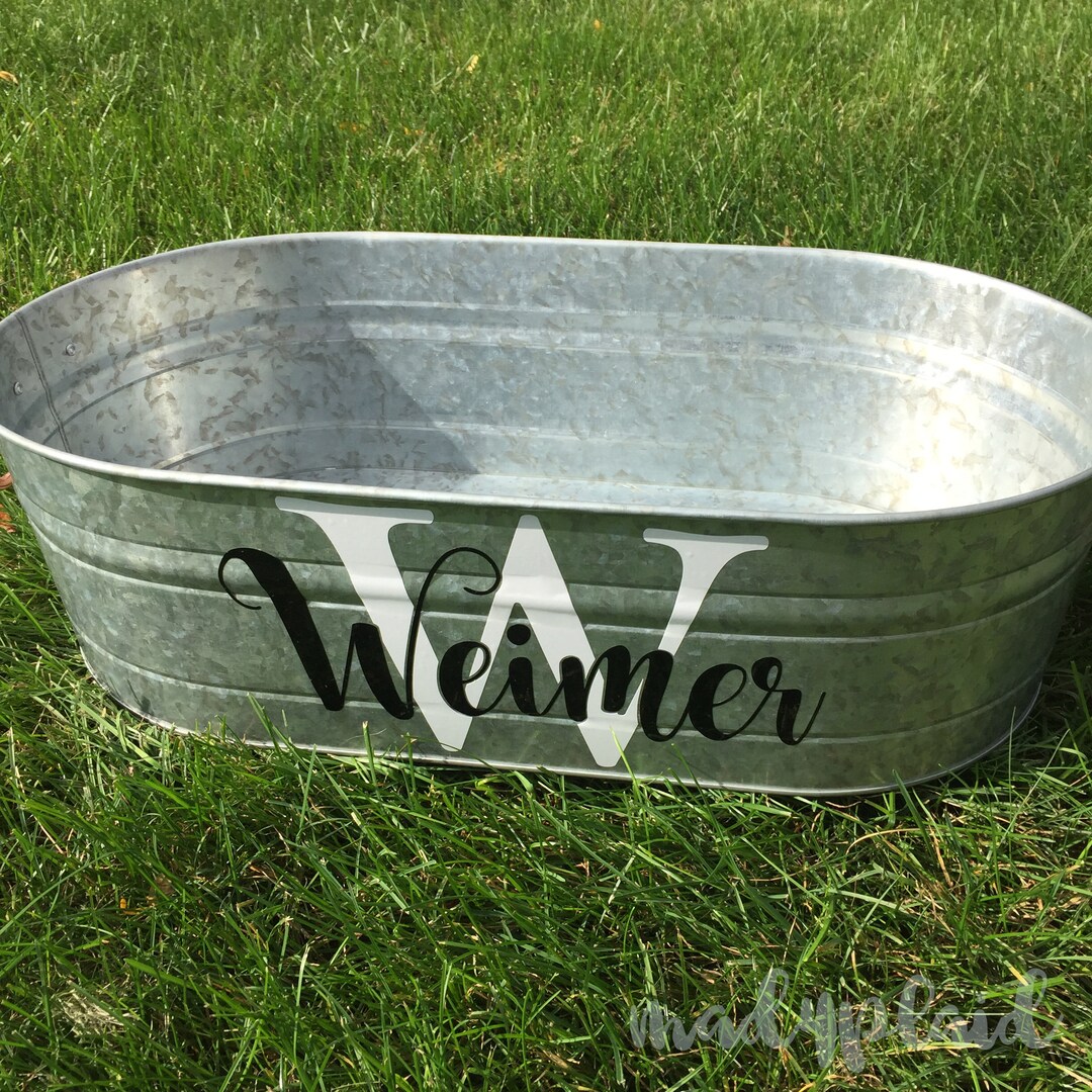 Custom Party Tub / Custom Beverage Tub / Custom Galvanized Tub - Etsy