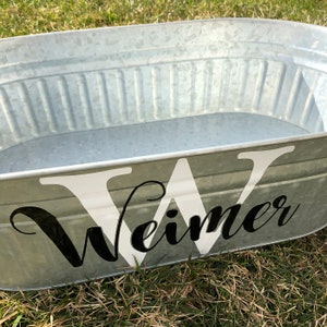 Custom Party Tub / Custom Beverage Tub / Custom Galvanized Tub - Etsy