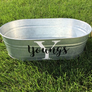 Custom Party Tub / Custom Beverage Tub / Custom Galvanized Tub - Etsy