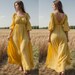 Sunlit Harvest Bohemian Vintage Style Maxi Dress for Women | Chic ...