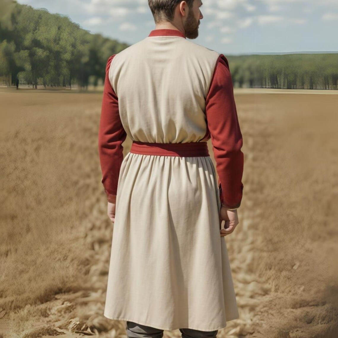 Medieval Nobleman Men Tunic | Ren Fair Viking Attire | Norse Peasant ...