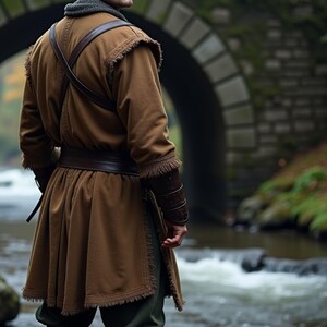 Warrior Medieval Rustic Men Tunic | Old School Renaissance Overcoat ...