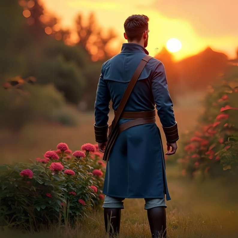 Royal Blue Men's Medieval Archer Costume | Premium Renaissance Fair ...