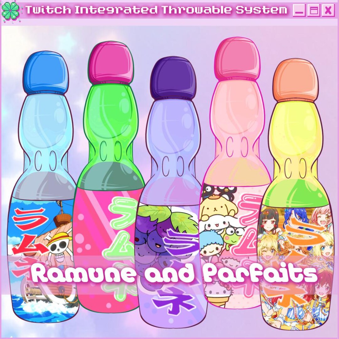 Ramune & Parfait PNG Throwables 32 IMAGES Transparent High Quality Soda ...