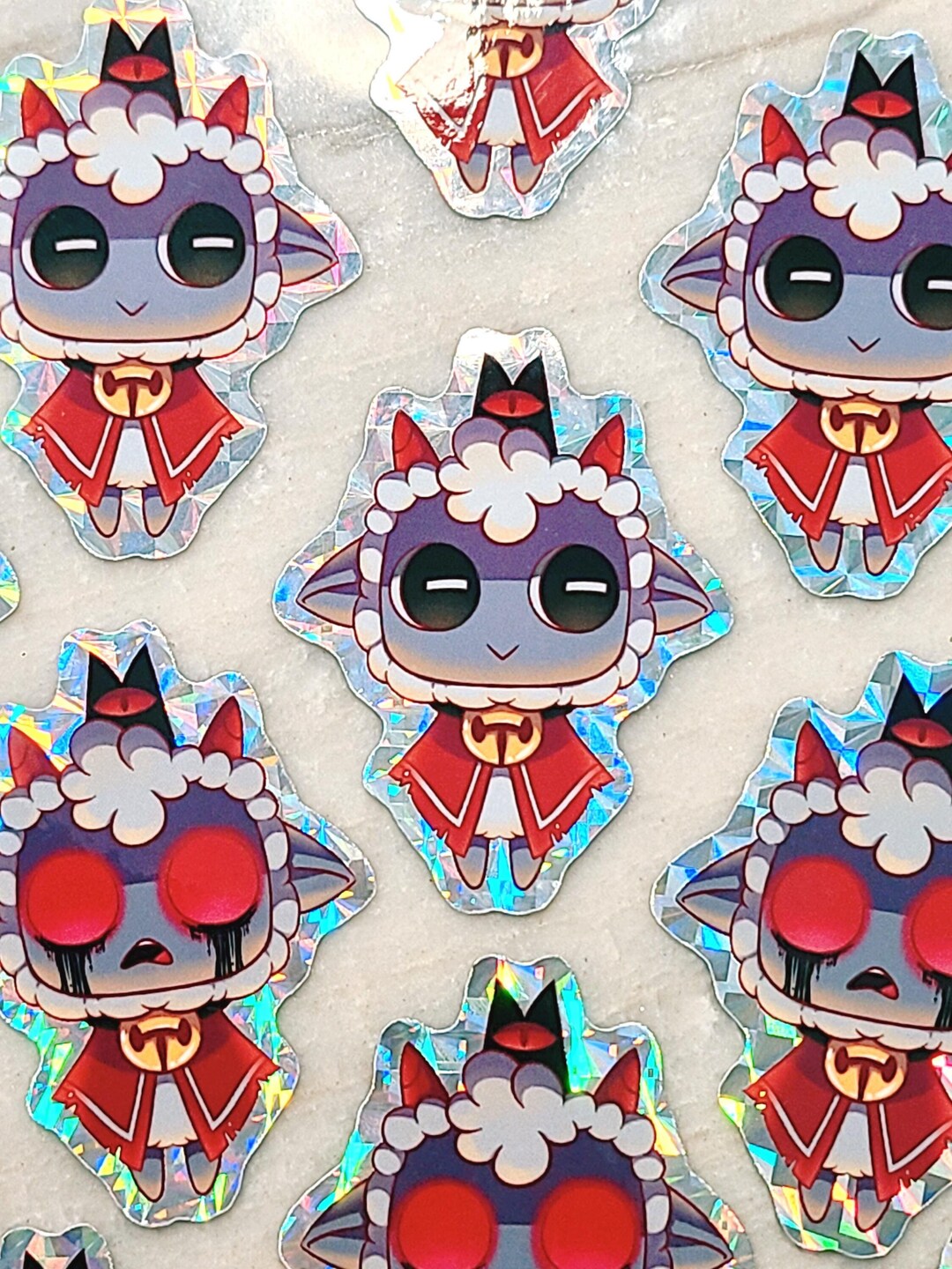 Cult of the Lamb - 2" Holographic Sticker - Pick Happy or Possessed ...