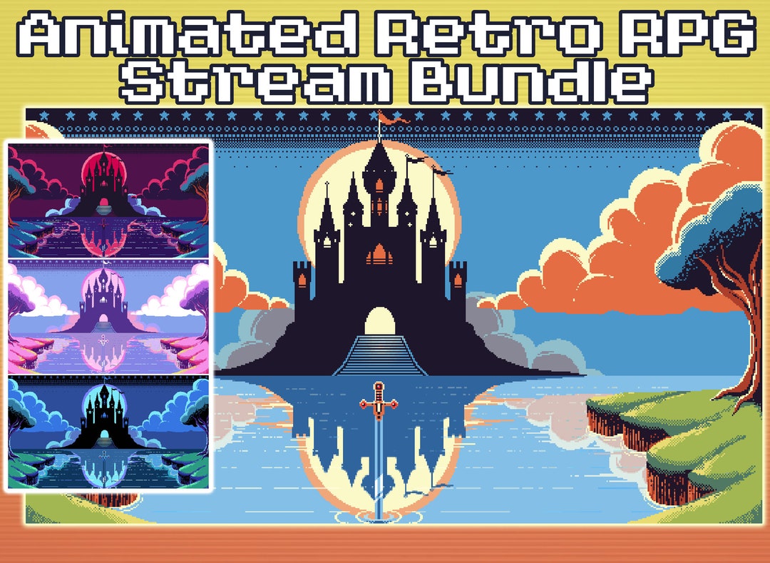 Retro RPG Twitch Stream Bundle - Animated Old School Fantasy Castle ...