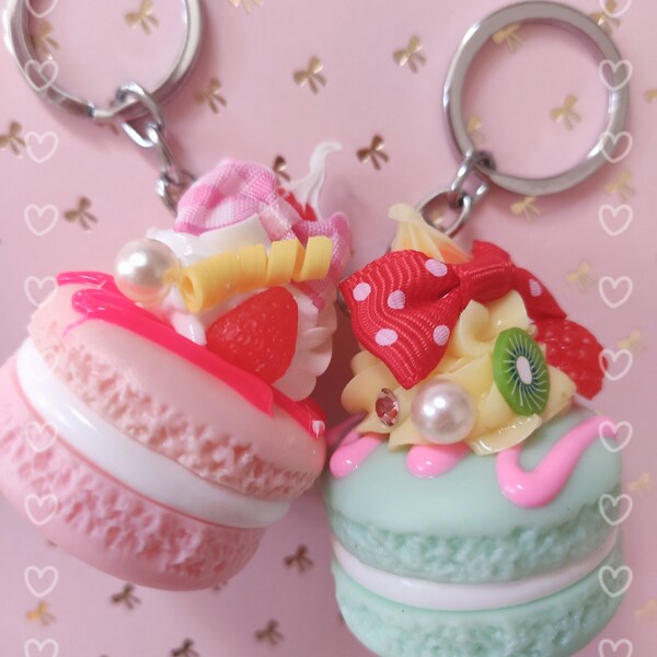 Macaron Keychain - Etsy