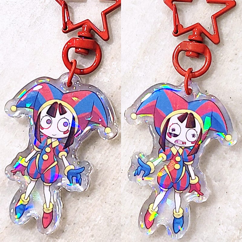 Pomni Keychain - Etsy