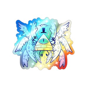 Bill Cipher the All-seeing Eye Rainbow Holographic Sticker - Etsy