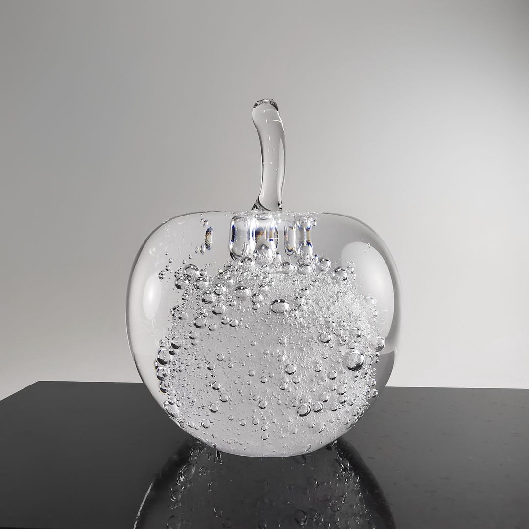 Glass Apple Sculpture Interior Decoration Special Occasion Anniversary ...