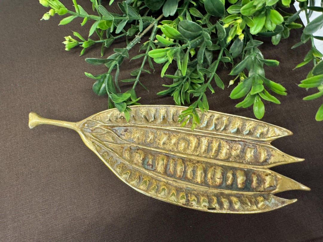 Rare* Brass Mimosa Seed Pod Tray - Virginia Metal Crafters VMC 1940s ...
