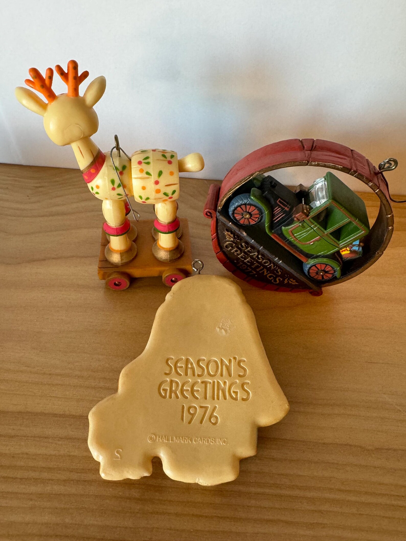 Vintage Hallmark Ornaments - 70s Deer / Reindeer / Vintage Car / Sheep ...