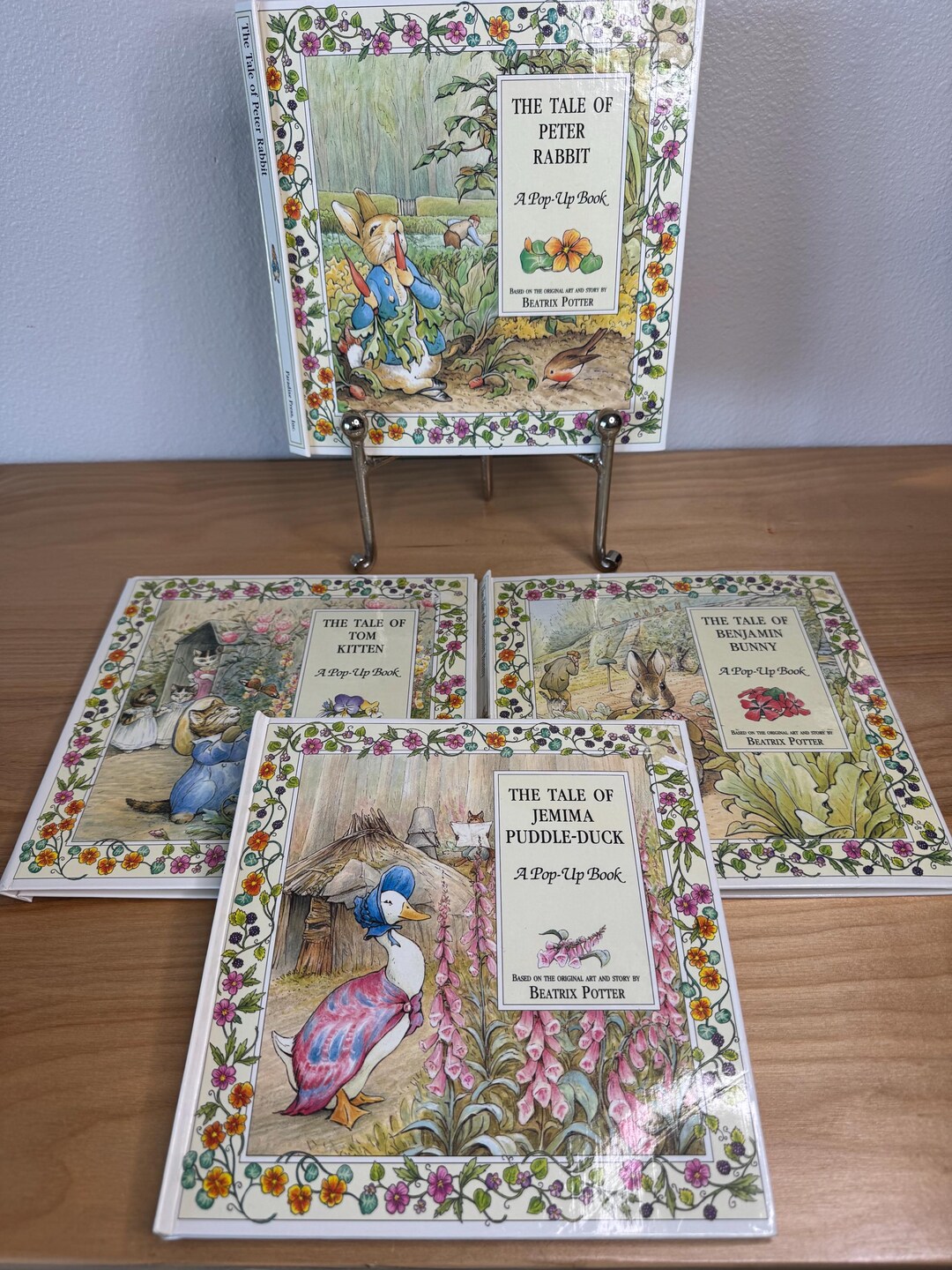 Set of 4 Vintage of Peter Rabbit Pop up Books - Beatrix Potter ...