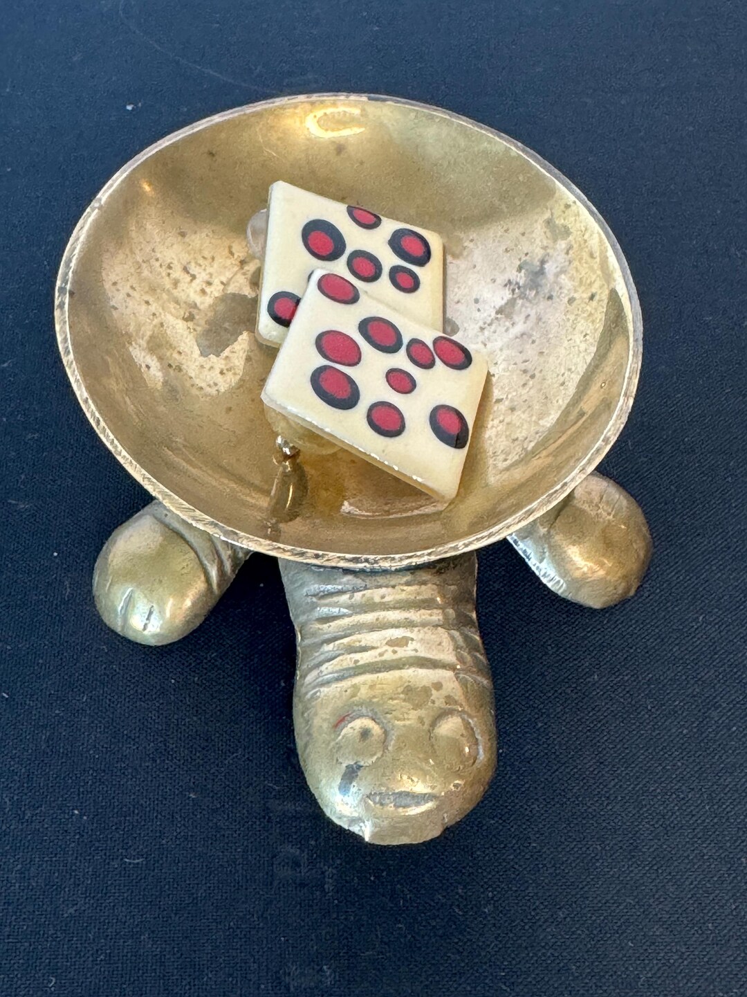 Vintage Brass Turtle Trinket Dishes - Tortoise Soap Dish - Turtle ...