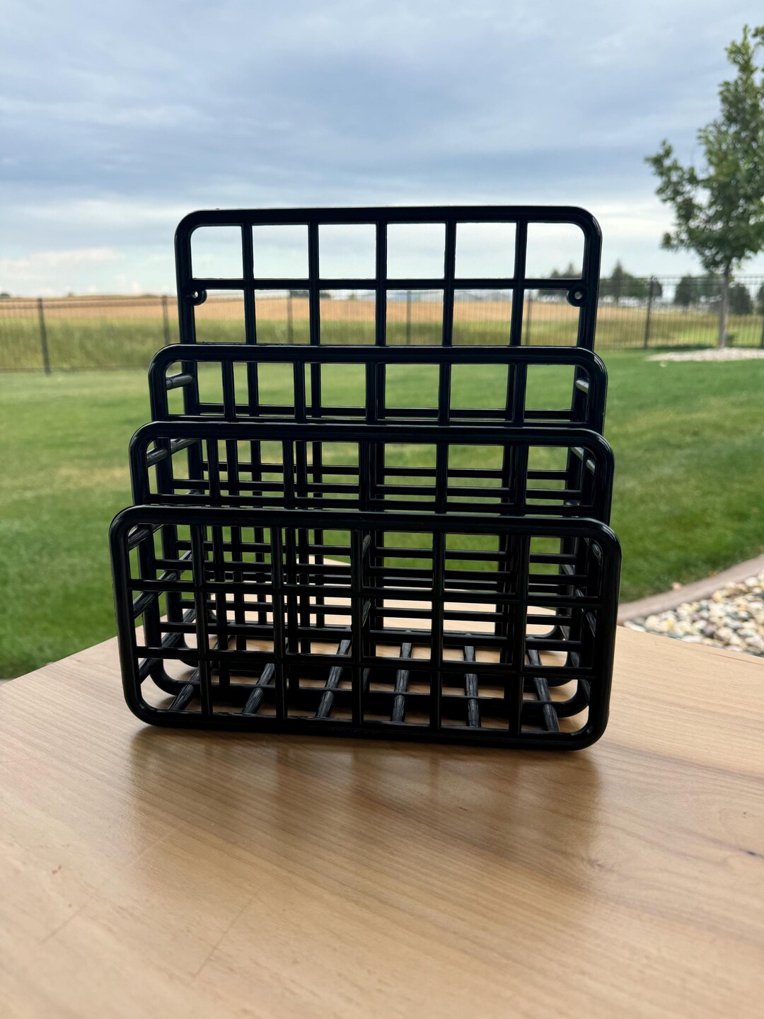 RARE Black Vintage 80s Yaffa Catch All Desk Organizer 1980s - Etsy